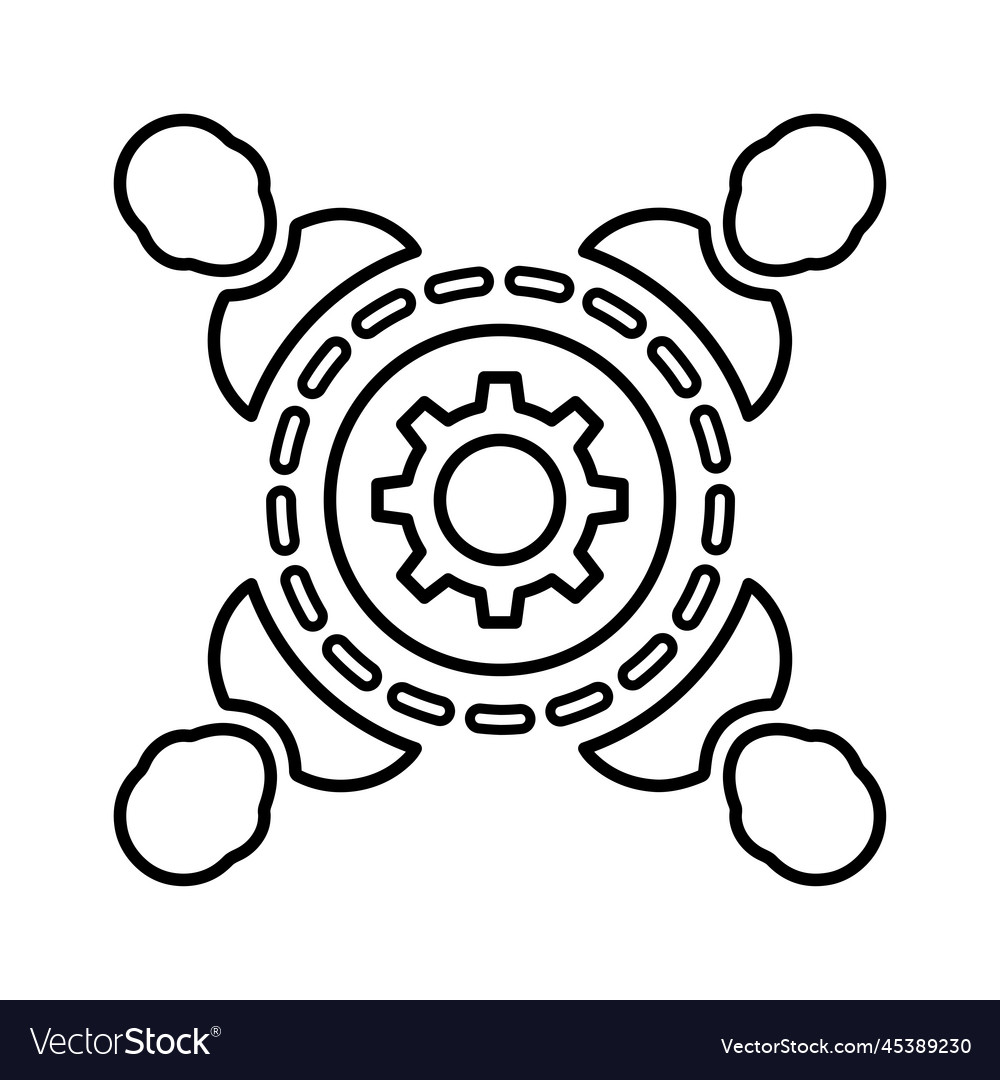 Capacity carrying competence line icon outline Vector Image Capacity carrying competence line icon outline Vector Image