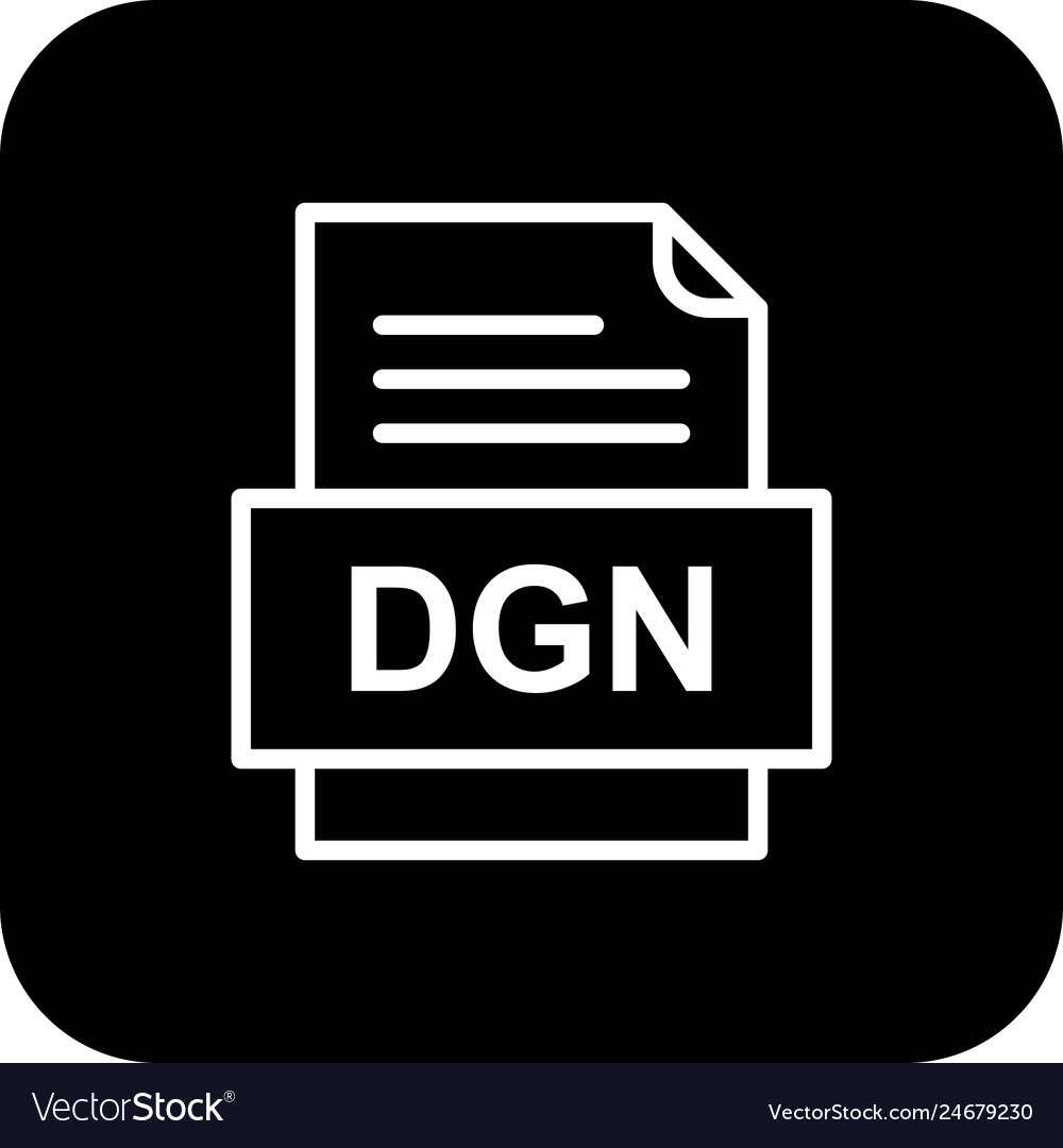 Dgn file document icon Royalty Free Vector Image