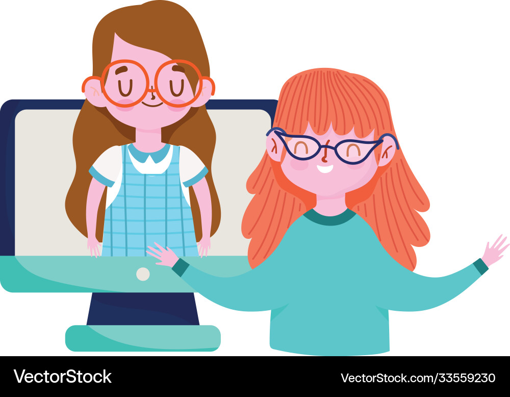 Happy teachers day teacher talking with student Vector Image