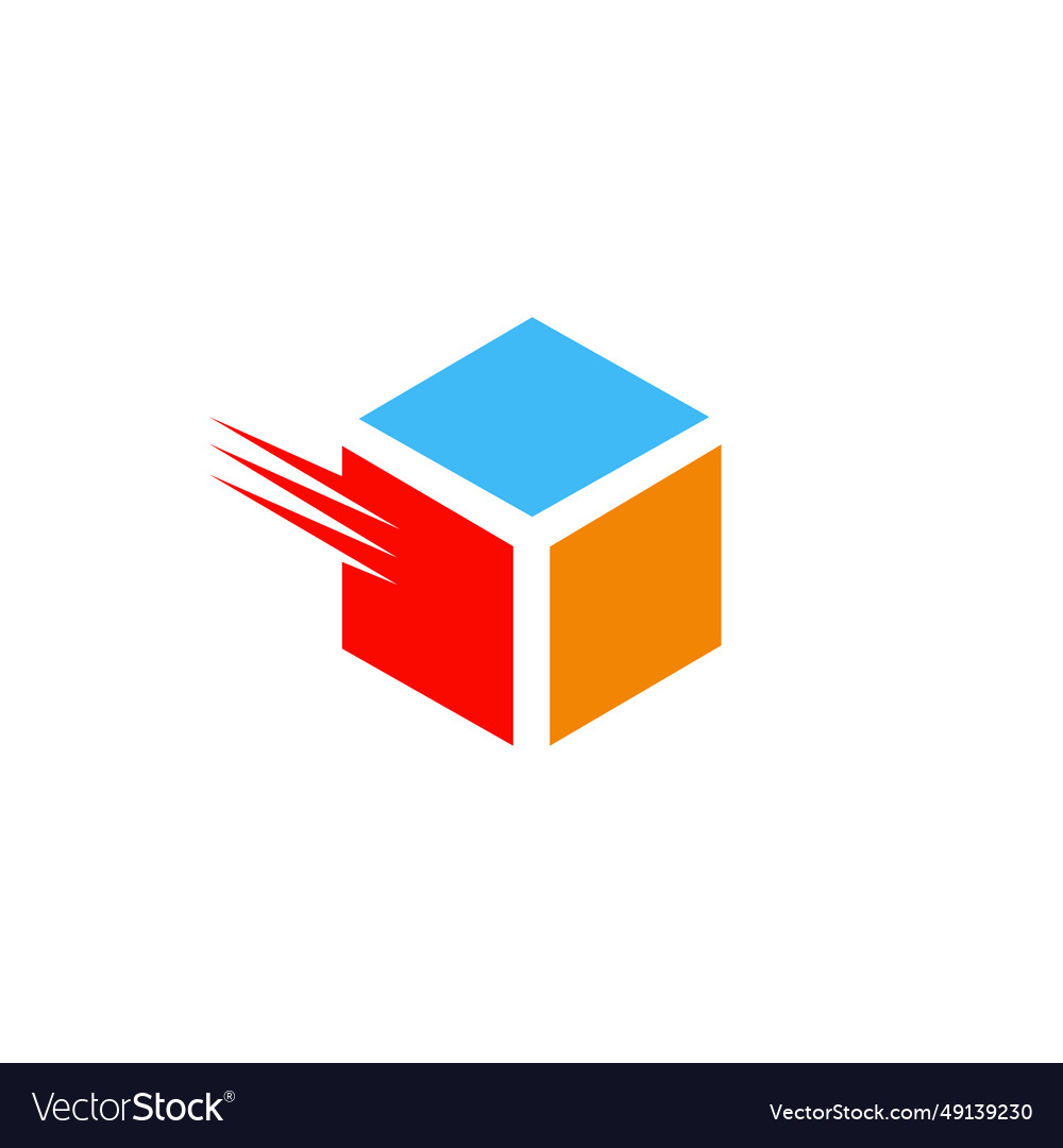 Post cube Royalty Free Vector Image - VectorStock