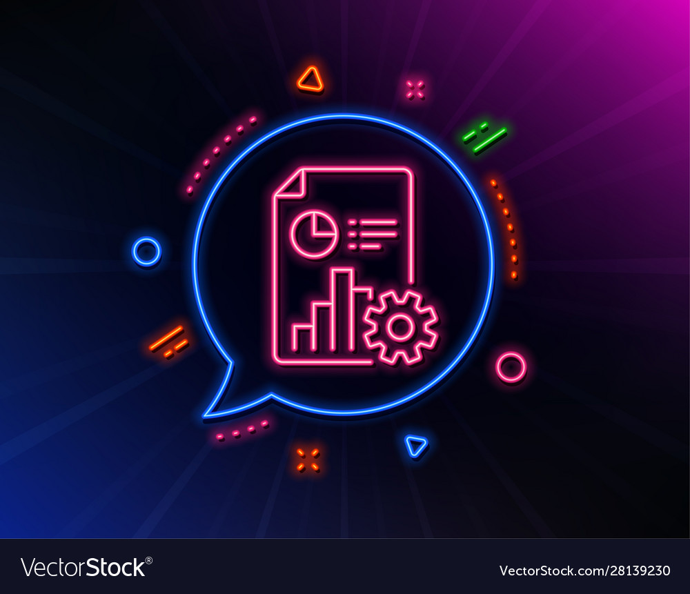 Report line icon column graph pie chart sign Vector Image Report line icon column graph pie chart sign Vector Image