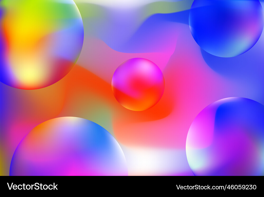 Vibrant swirl gradient background abstract color Vector Image