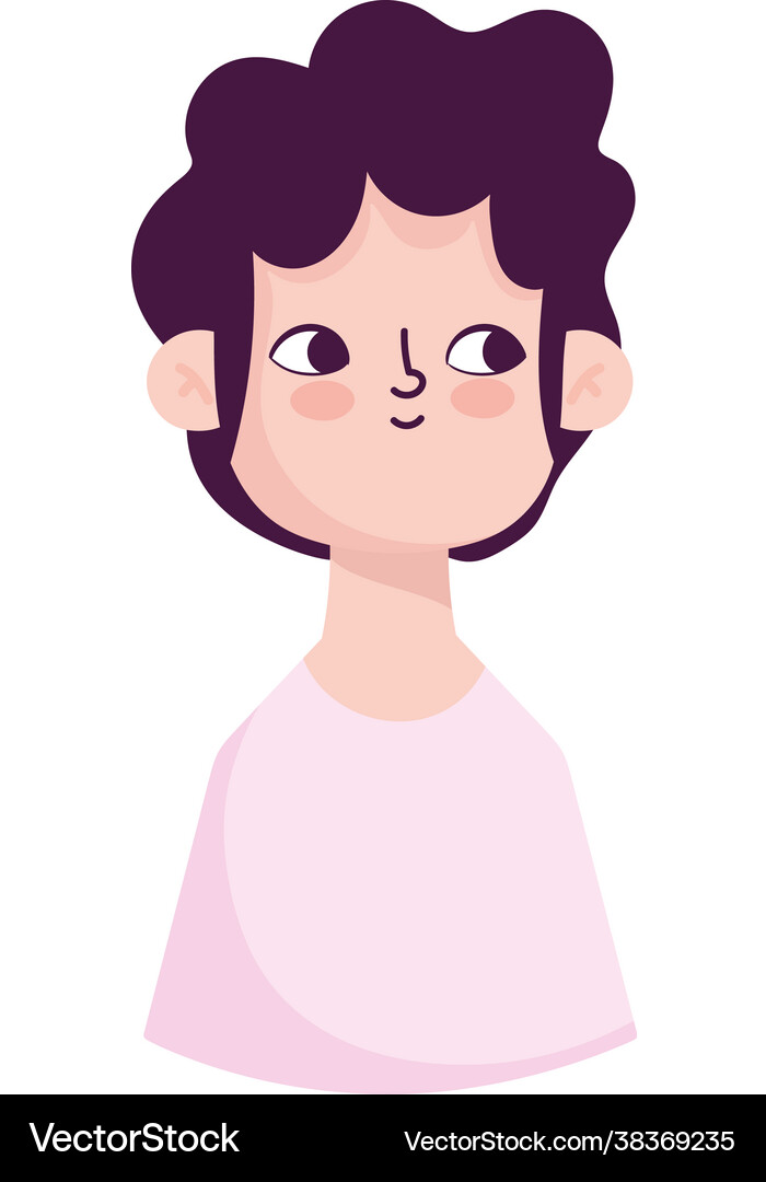 Boy avatar portrait Royalty Free Vector Image - VectorStock