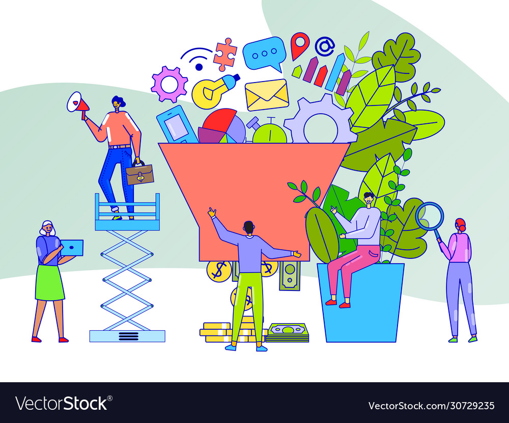 Digital marketing concept online business Vector Image Digital marketing concept online business Vector Image