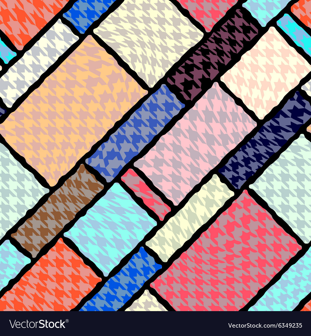 Houndstooth geometric pattern Royalty Free Vector Image