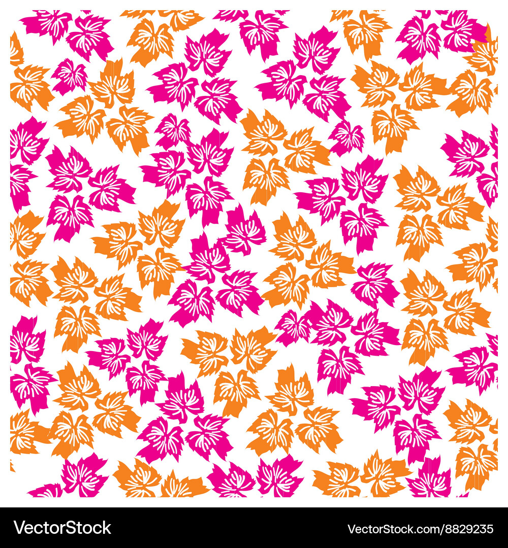 Leavesfruits and flowers seamless pattern Vector Image