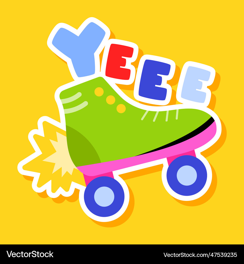 Skating shoe Royalty Free Vector Image - VectorStock