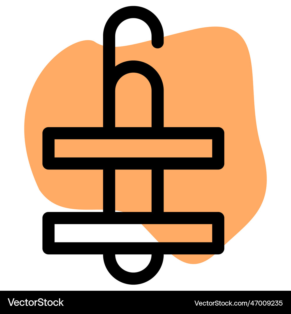 Stylish bathroom shelves or shower caddy Vector Image