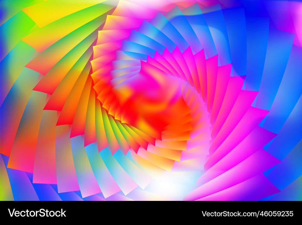 Vibrant swirl gradient background abstract color Vector Image