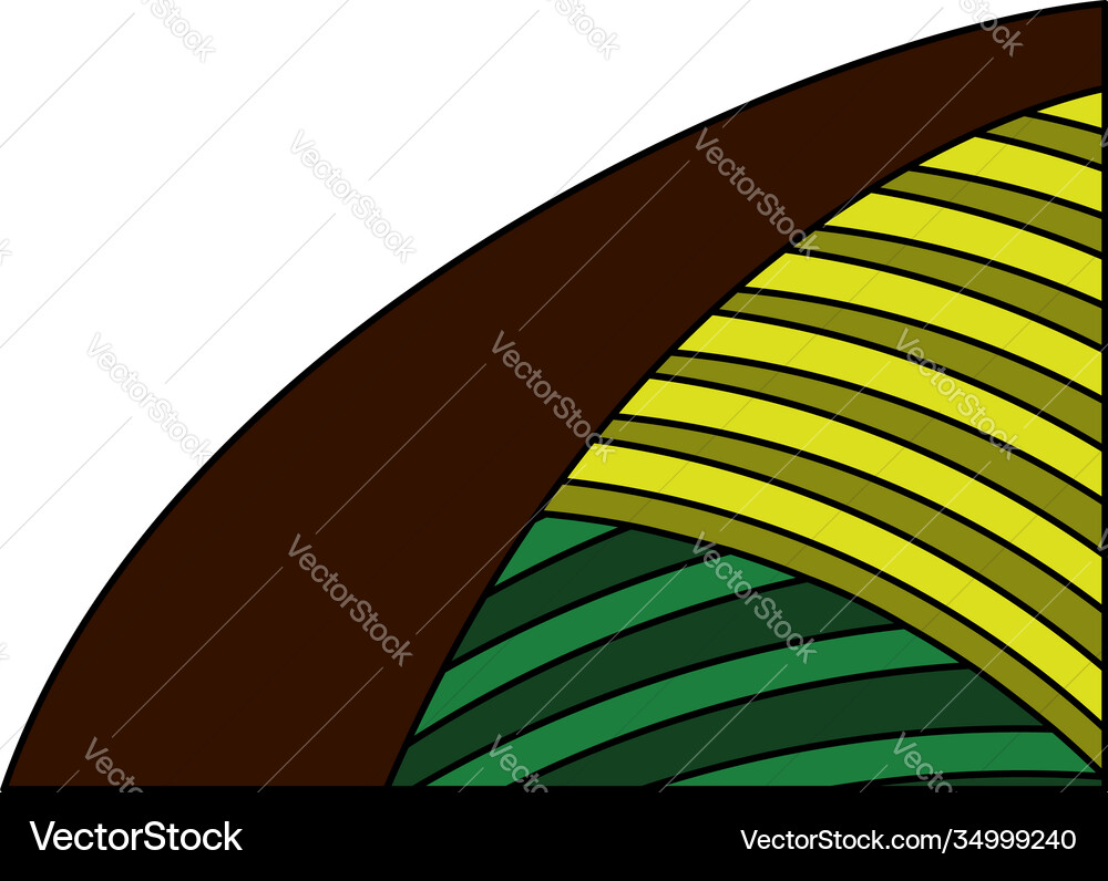Agriculture field icon Royalty Free Vector Image