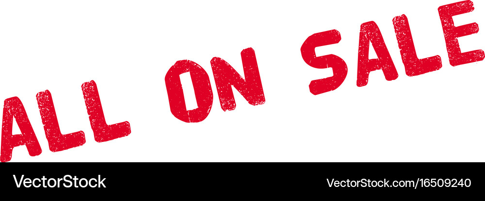 All on sale rubber stamp Royalty Free Vector Image
