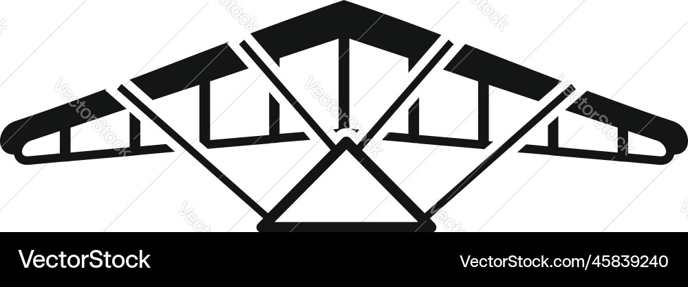 Glider aerodynamics icon simple para air Vector Image