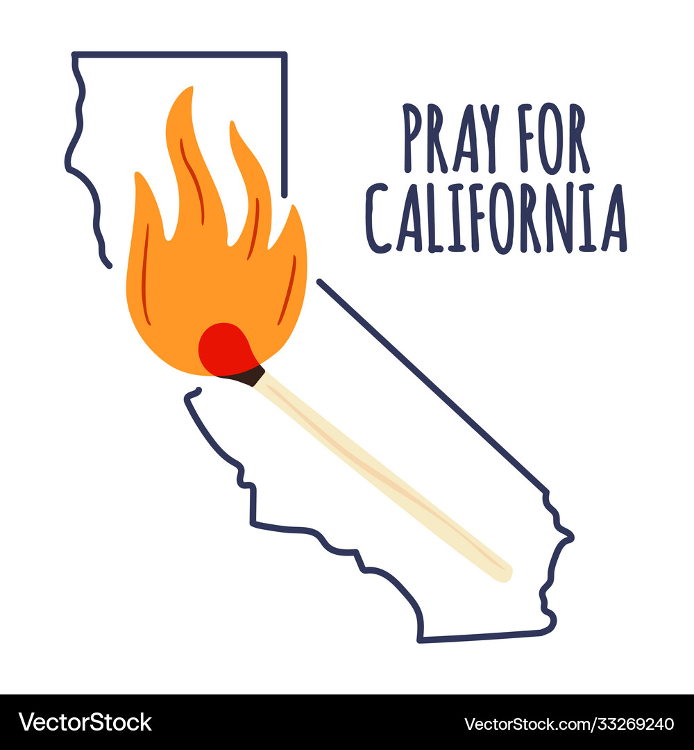 In support southern california after Royalty Free Vector