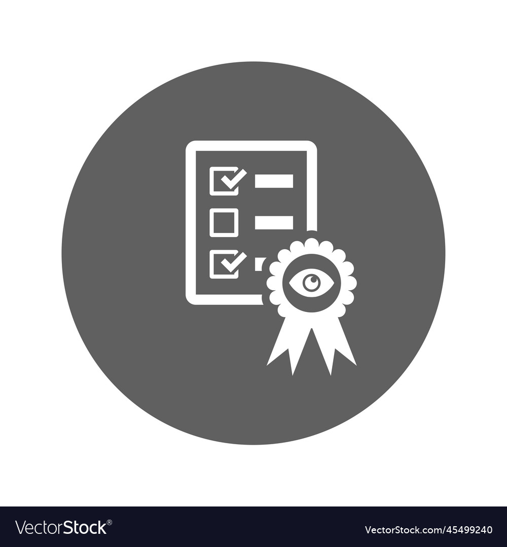 Quality control checklist icon Royalty Free Vector Image
