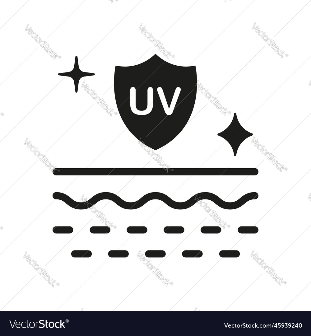 Sun shield and protection skin of uv rays Vector Image