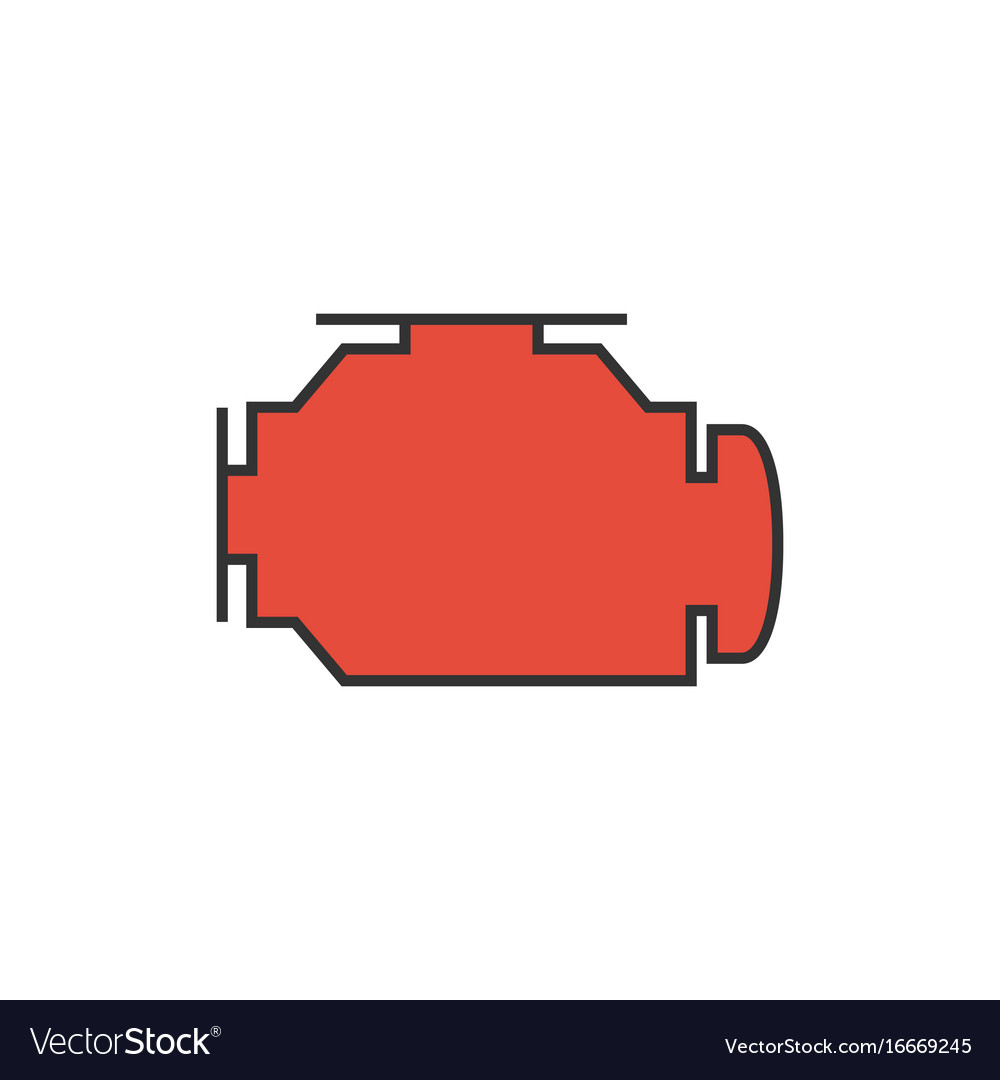 Check engine icon Royalty Free Vector Image - VectorStock