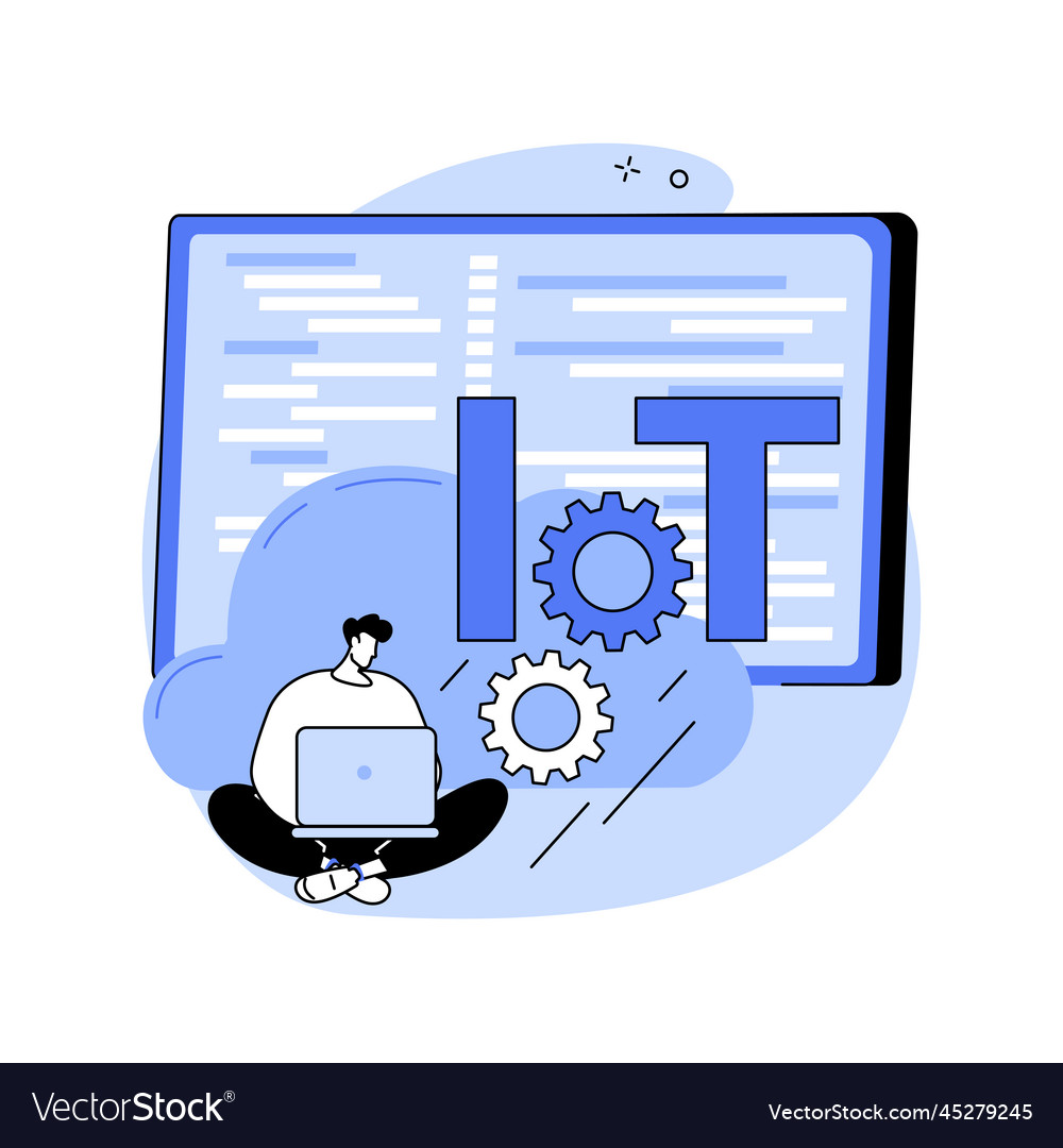 Iot Development Abstract Concept Royalty Free Vector Image
