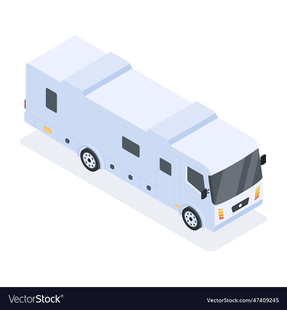 Premium isometric icon of bus Royalty Free Vector Image Premium isometric icon of bus Royalty Free Vector Image