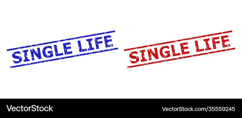 Single life stamp seals with corroded style Vector Image