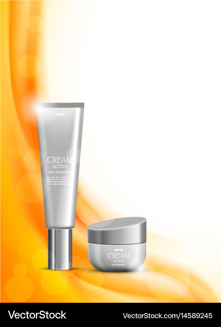 Skin moisturizer cosmetic design template Vector Image