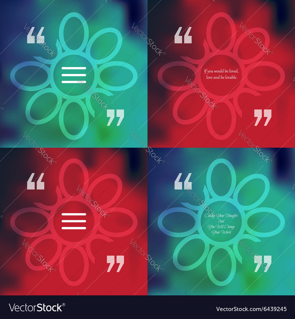 Square quote text bubble Royalty Free Vector Image