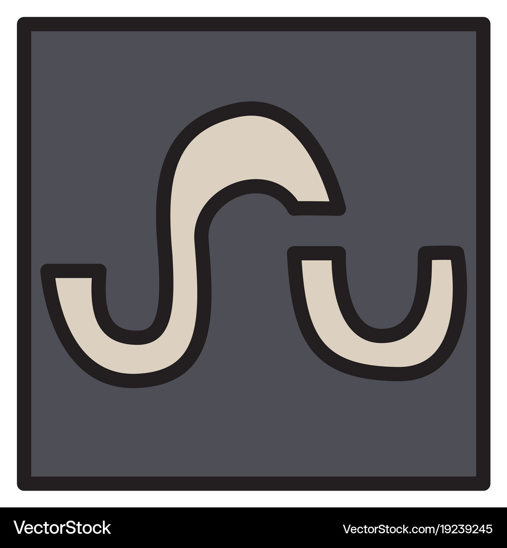 Stumbleupon color glossy icon realistic logo Vector Image