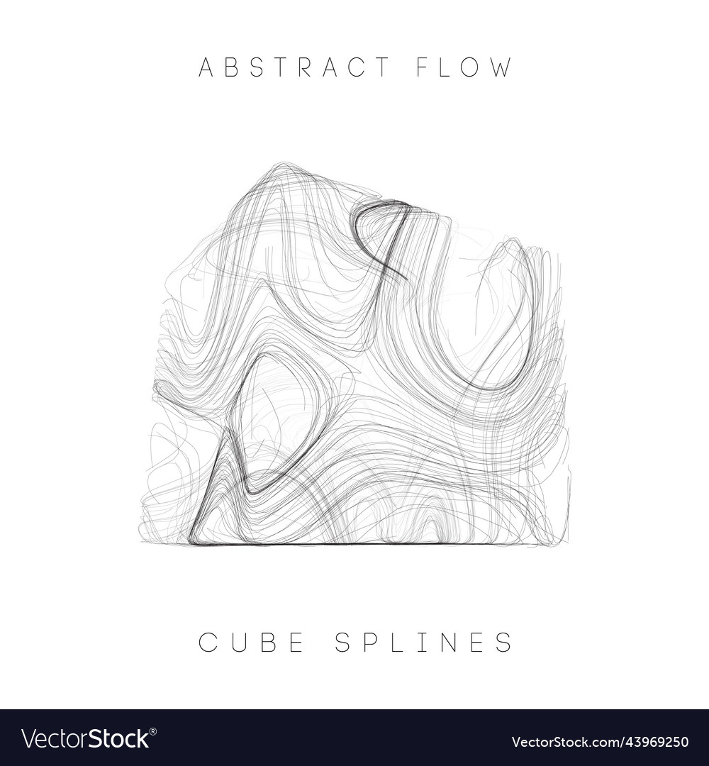 Data cube blockchain technology background Vector Image