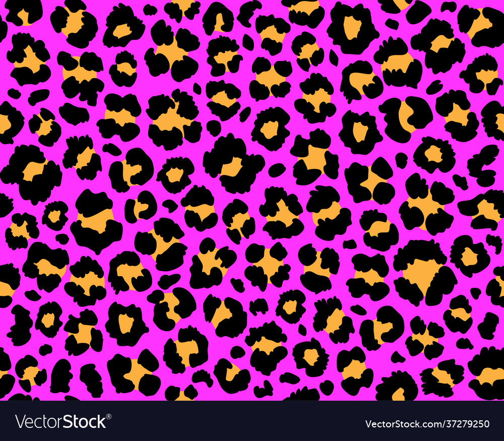 Leopard print seamless pattern repeating Vector Image