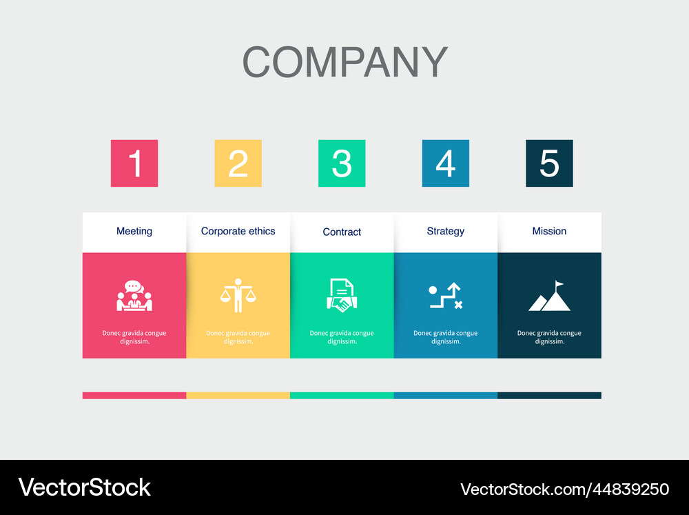 Meeting corporate ethics contract strategy Vector Image