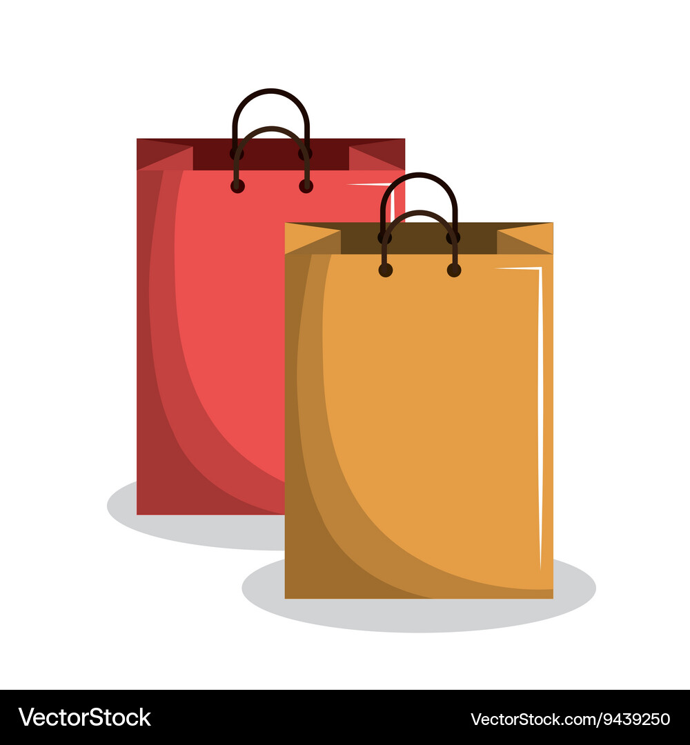 Shopping bags design Royalty Free Vector Image