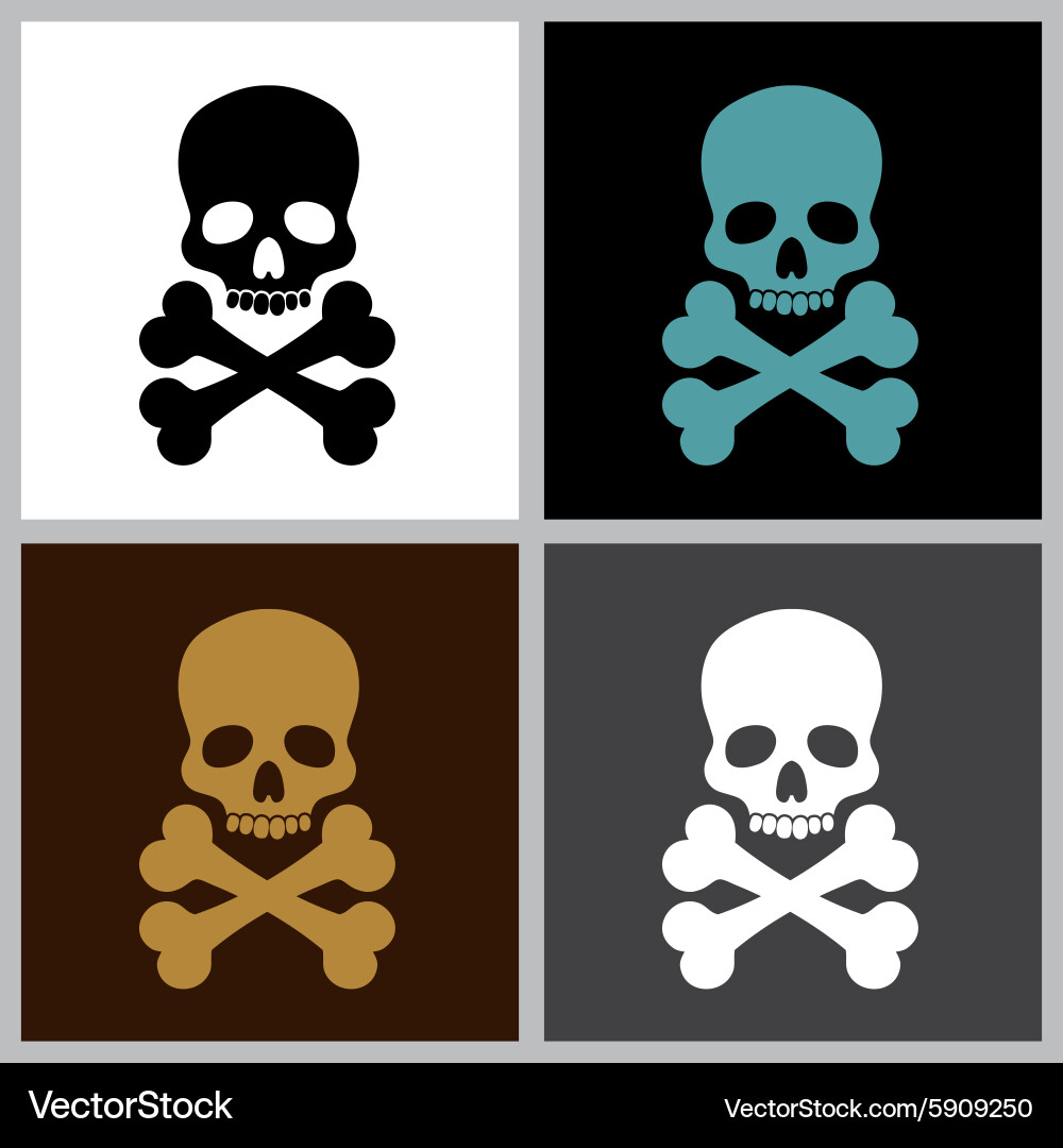 Skull background Royalty Free Vector Image - VectorStock