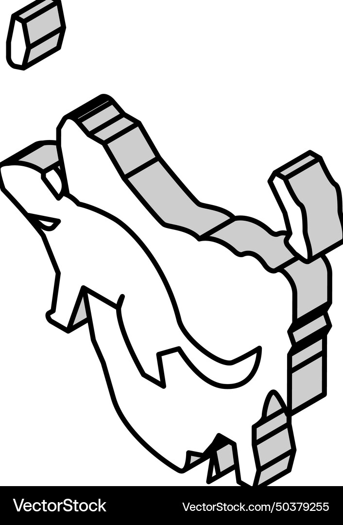 Tasmania animal isometric icon Royalty Free Vector Image