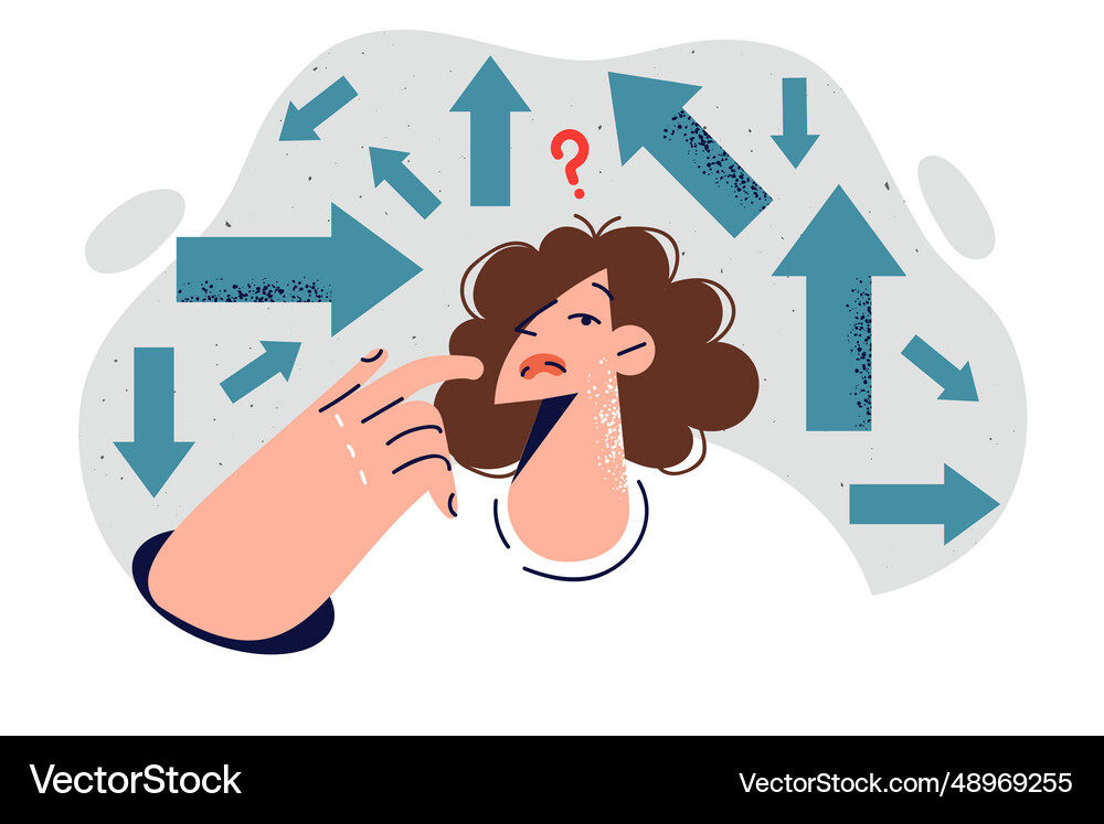 Thoughtful woman trying to make difficult decision