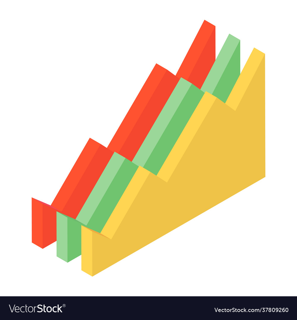 Area chart Royalty Free Vector Image - VectorStock
