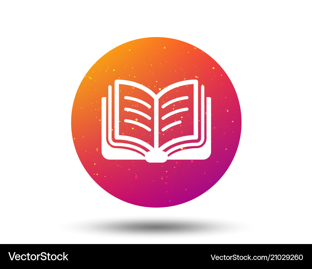 Book icon study literature sign Royalty Free Vector Image