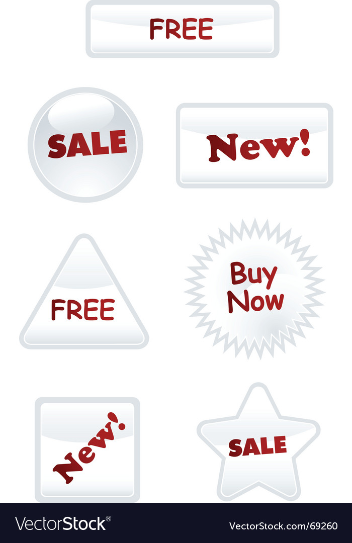 Labels Royalty Free Vector Image - VectorStock