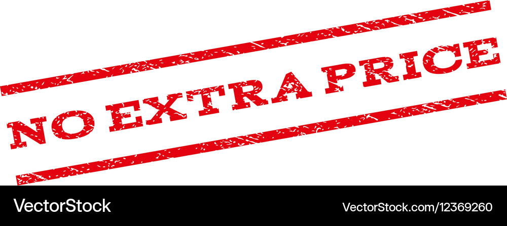 No extra price watermark stamp Royalty Free Vector Image