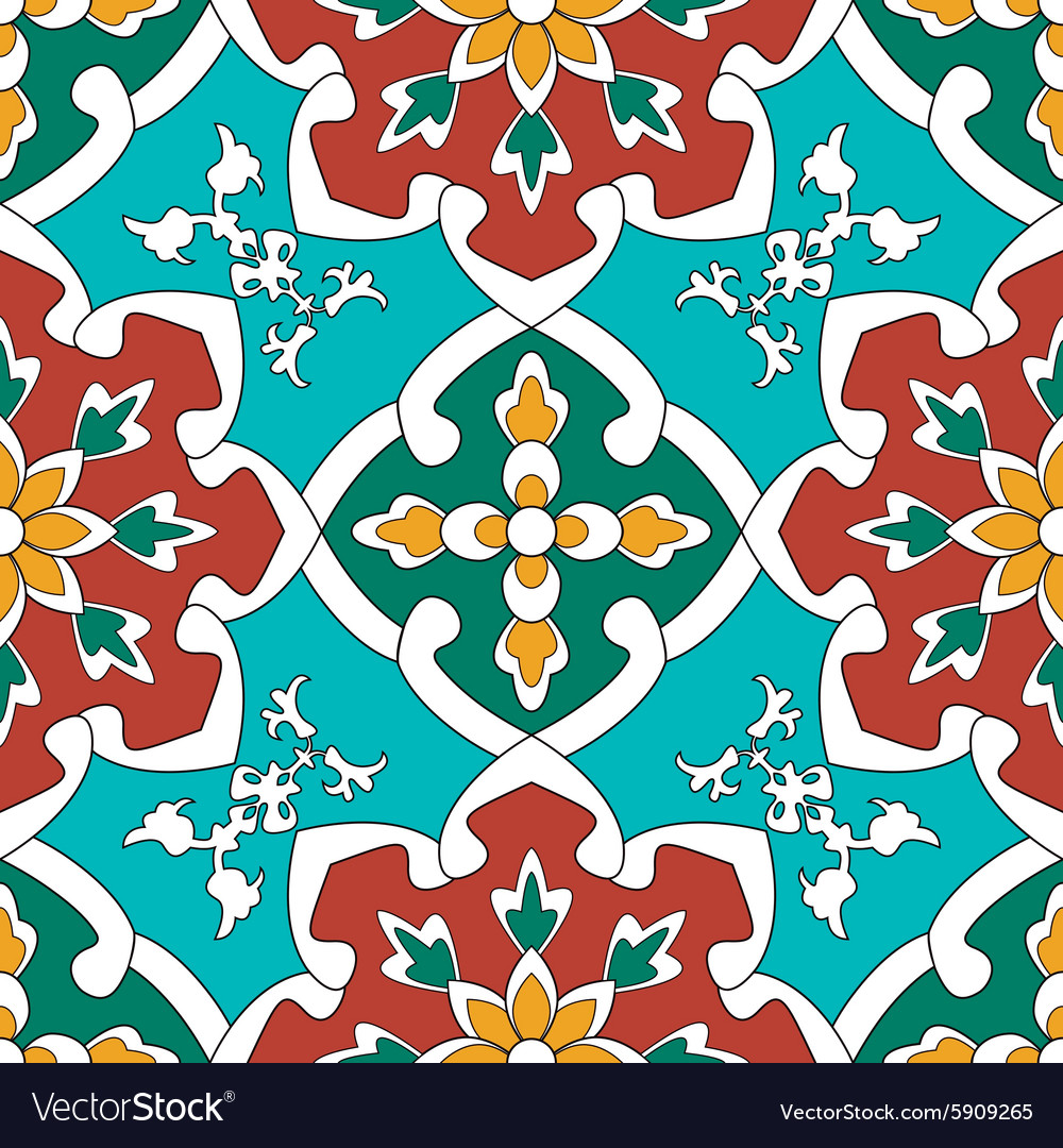 Arabesque seamless pattern Royalty Free Vector Image