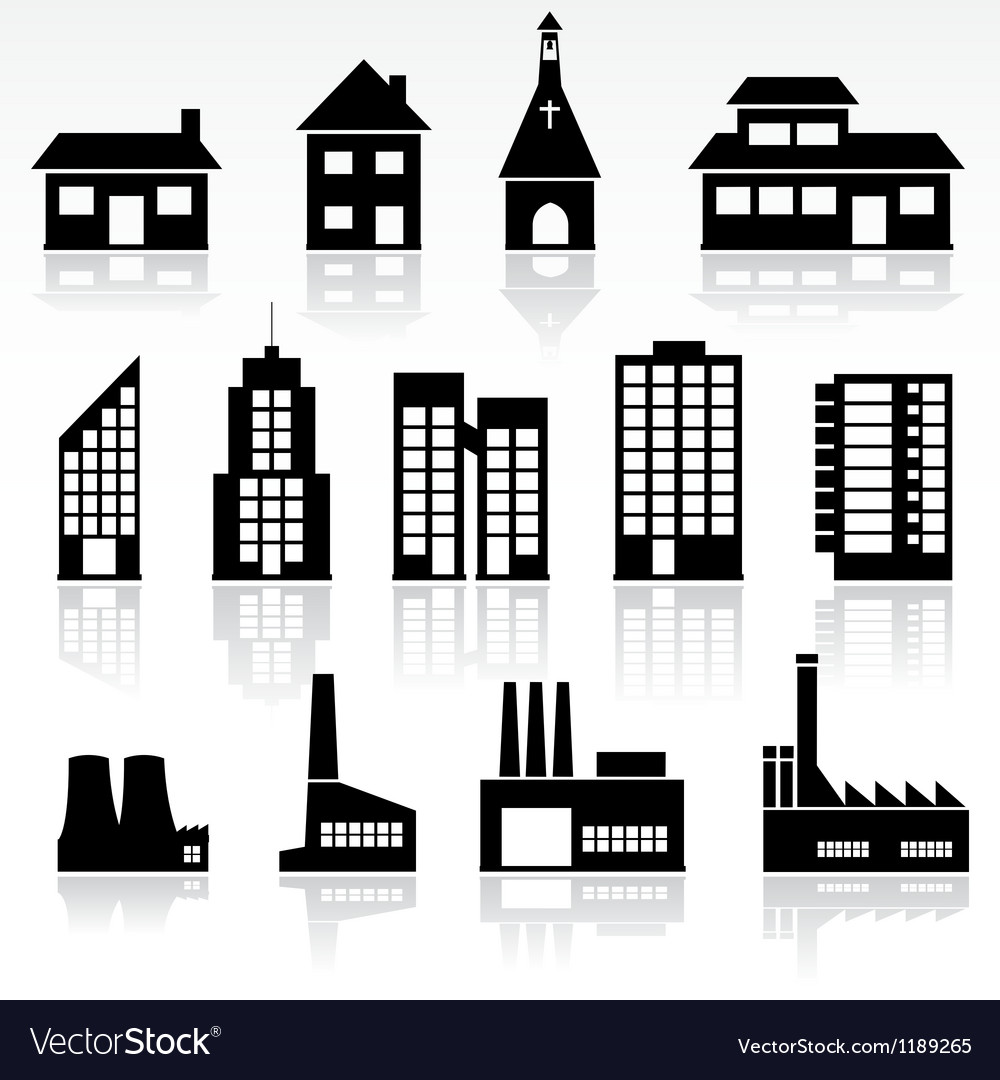 Buildings Royalty Free Vector Image - VectorStock