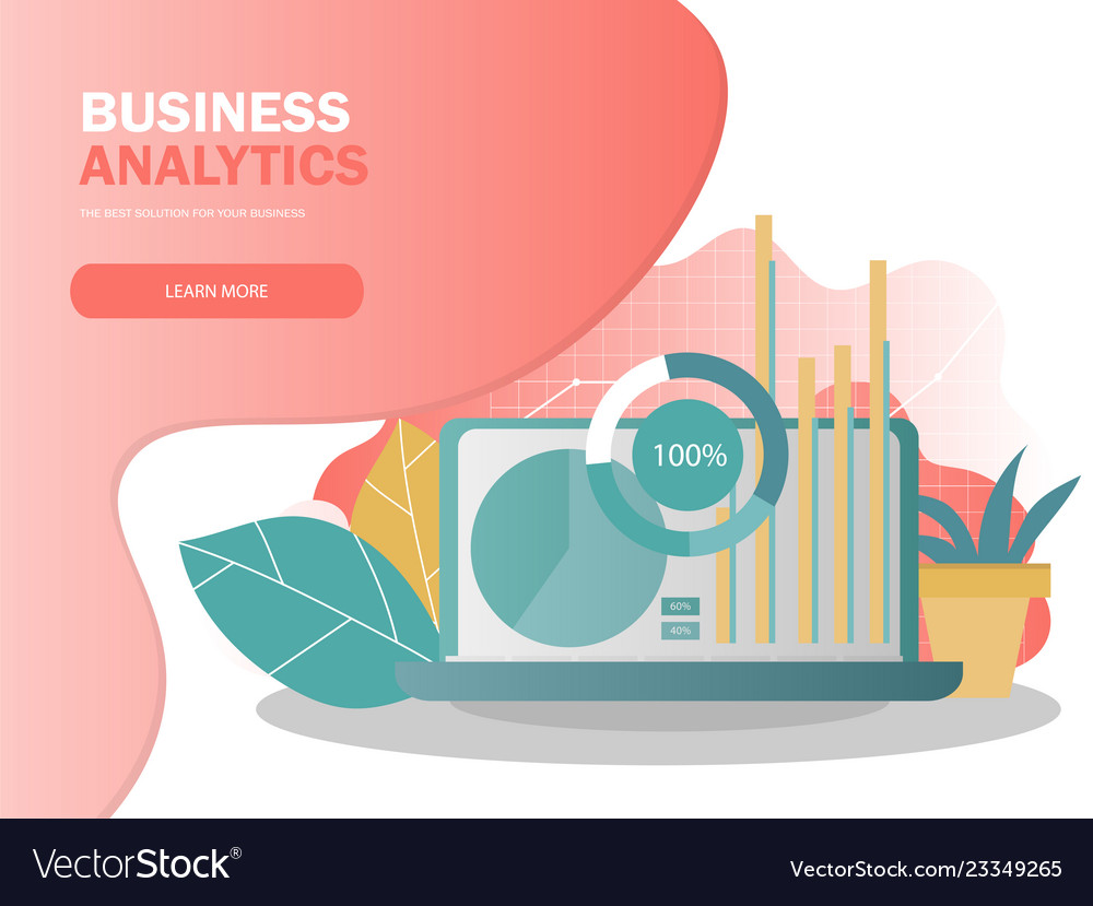 Data analysis concept can use for web banner Vector Image