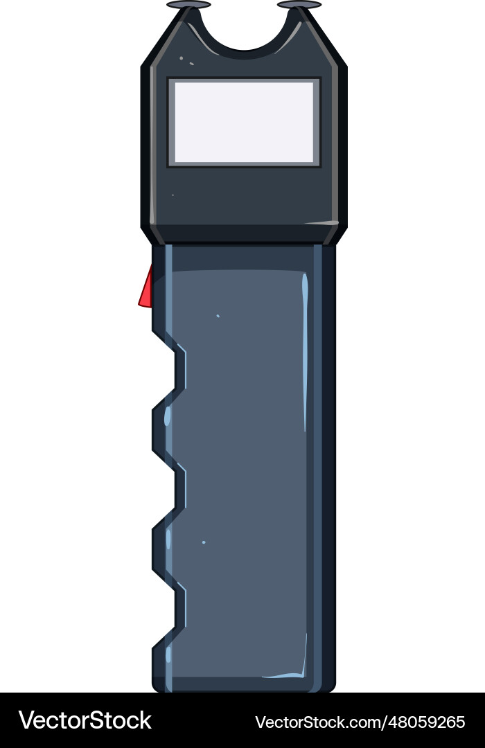 Sniper taser gun cartoon Royalty Free Vector Image