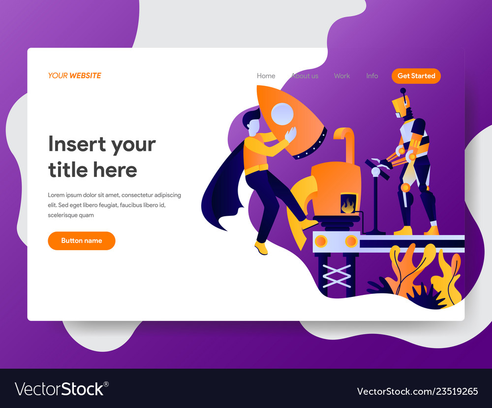 Startup business concept Royalty Free Vector Image