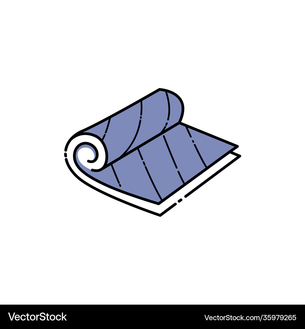 Thermo preserving material color line icon Vector Image