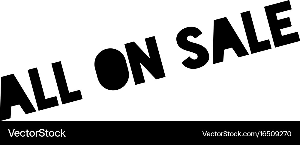 All on sale rubber stamp Royalty Free Vector Image