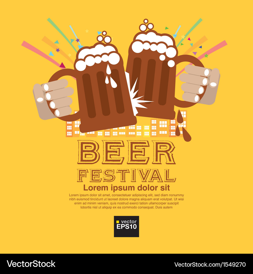 Beer festival eps10 Royalty Free Vector Image - VectorStock