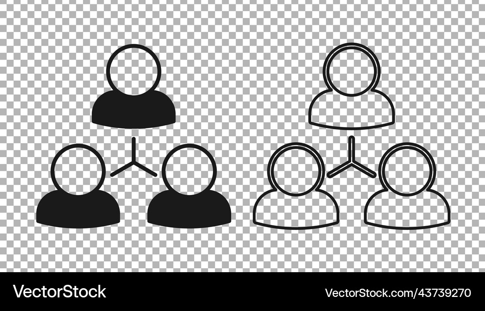 Black online class icon isolated on transparent Vector Image