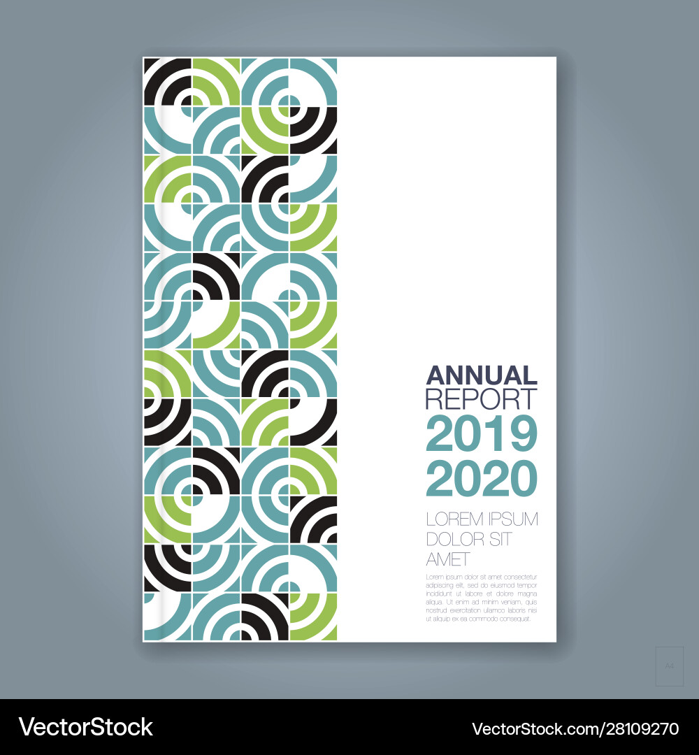 Cover annual report 1261 Royalty Free Vector Image