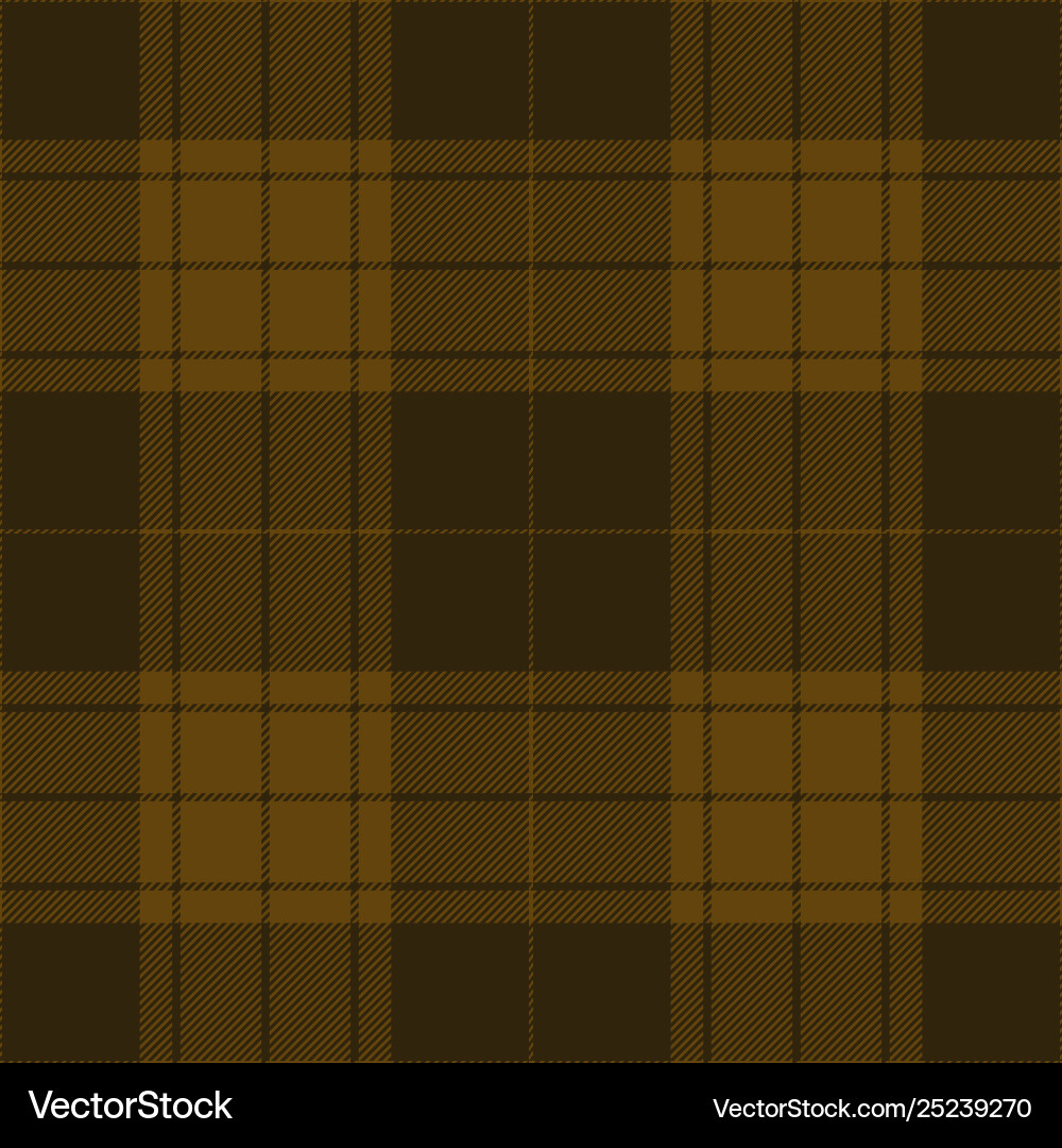 Gold and brown tartan plaid seamless pattern Vector Image