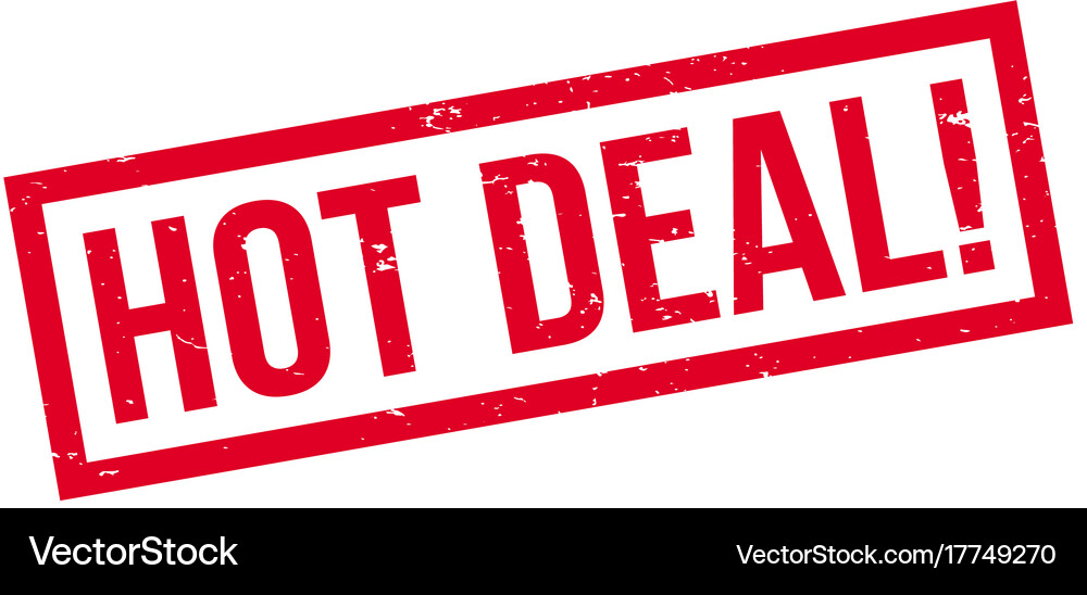Hot deal rubber stamp Royalty Free Vector Image