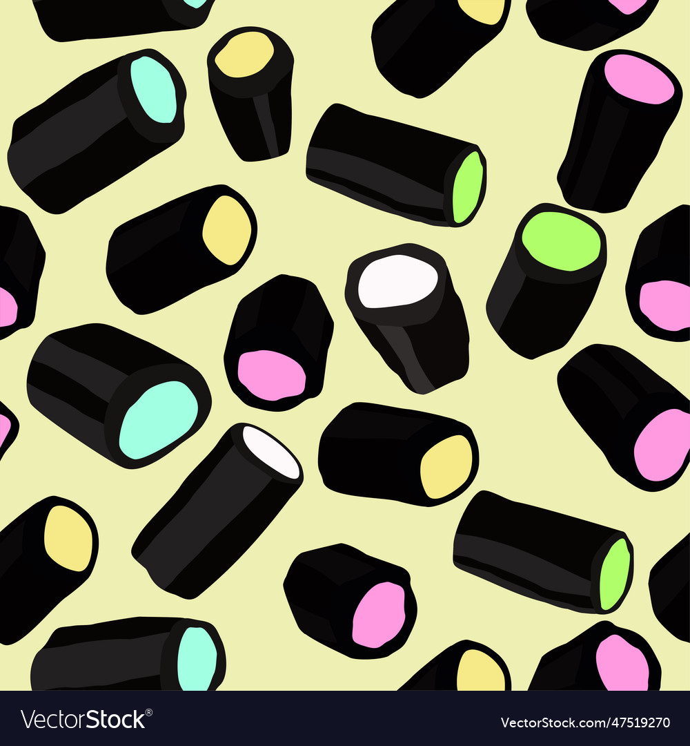 Licorice pattern Royalty Free Vector Image - VectorStock